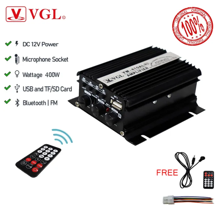 VGL YW-410WL Car Amplifier Mini HIFI Audio (COD) | Lazada PH