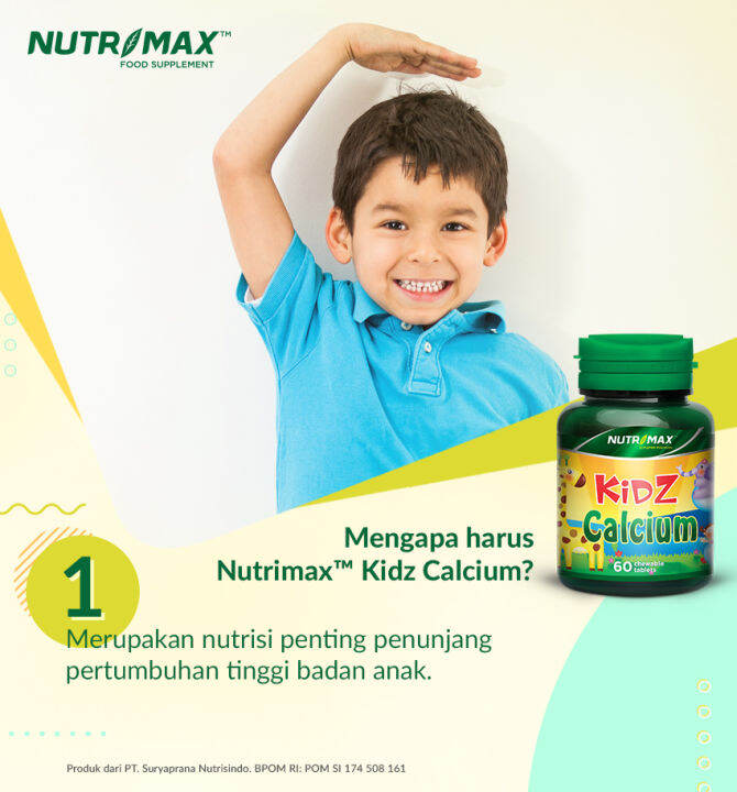 NUTRIMAX KIDZ CALCIUM ISI 30 TABLET KUNYAH | Lazada Indonesia
