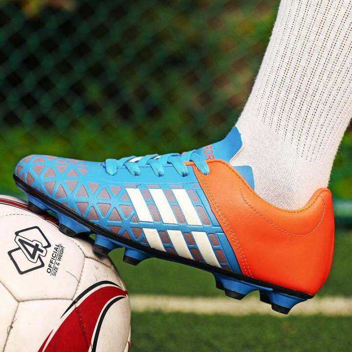 WUCHU Men Football Soccer Boots Athletic Soccer Shoes 2019 New Leather ...