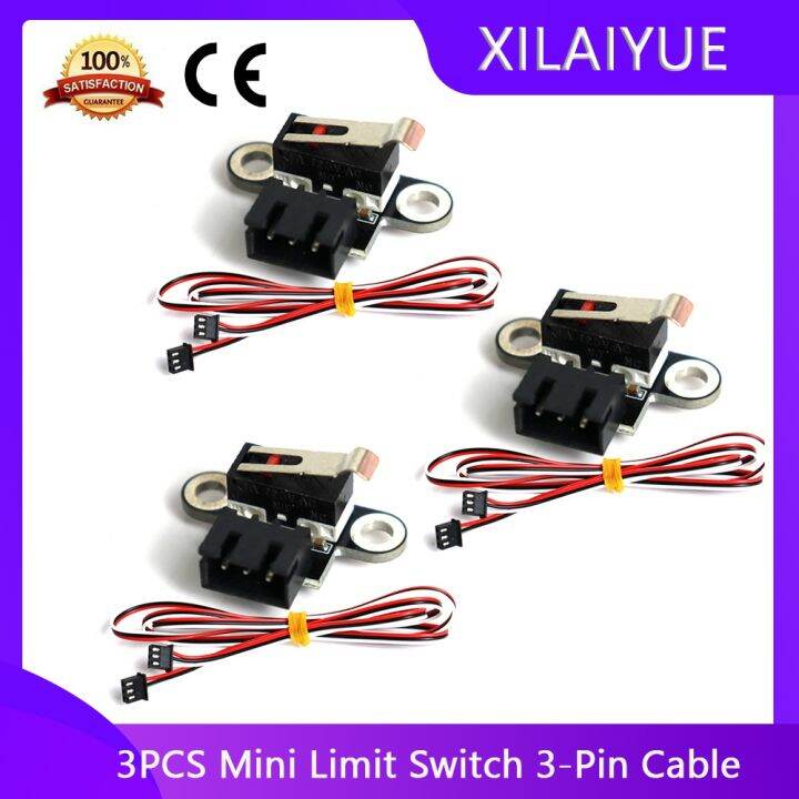 3PCS Mini Limit Switch 3-Pin Cable Vertical limited switch for CNC 3018 ...