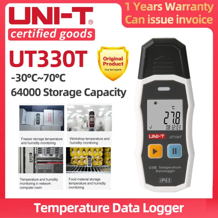 UNI-T UT330T UT330TH Humidity Temperature Data Logger Digital Thermometer Hygrometer USB ...