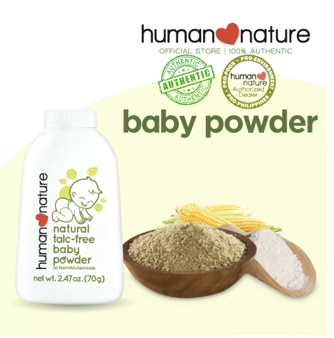 Talc-free Baby Powder 70g / Hypoallergenic, Mild and Gentle Cornstarch ...