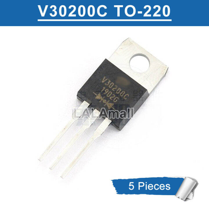 5ชิ้น V30200C ต่อ-220 200V/30A วงจรเรียงกระแส Schottky ตัวกั้นแรงดันสูง ...