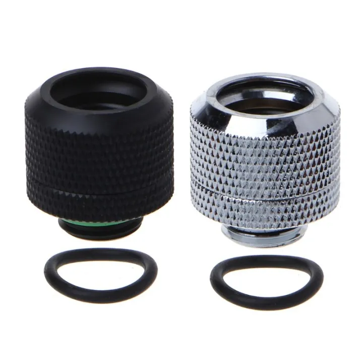 New 14mm G1/4 Thread Acrylic Hard Tube Fitting Hand Twist 3 Laps ...