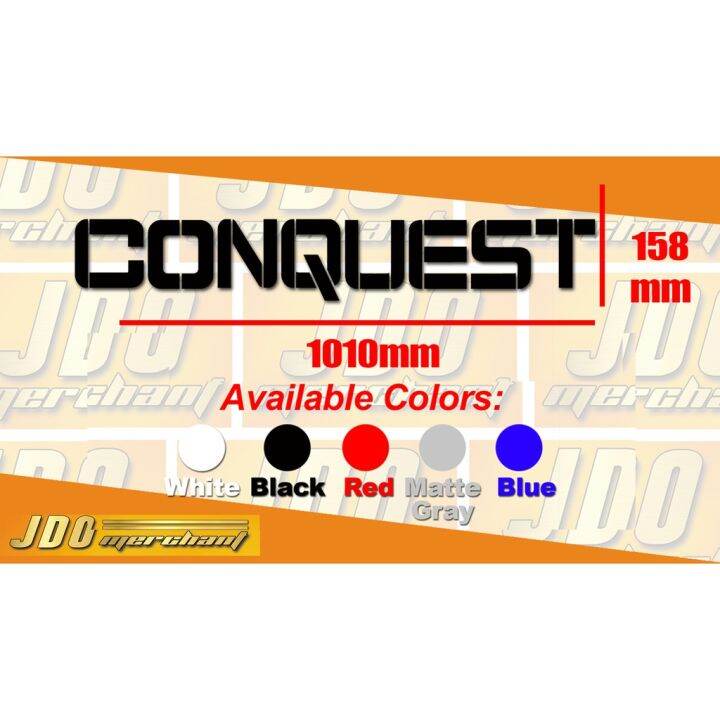 Toyota Hilux Conquest Tailgate Cutout Sticker | Lazada PH