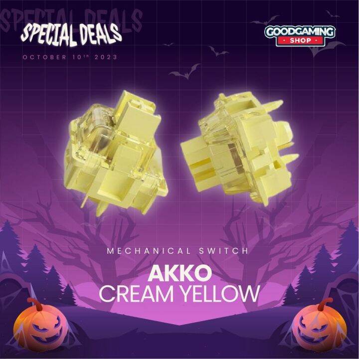 Akko V3 Cream Yellow Switch 5 pin - Keyboard Switch | Lazada Indonesia