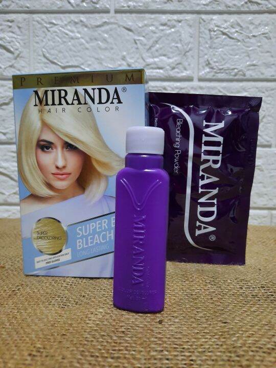 MIRANDA Hair Color Pastel Super Blue Bleaching 2×30ml | Lazada Indonesia