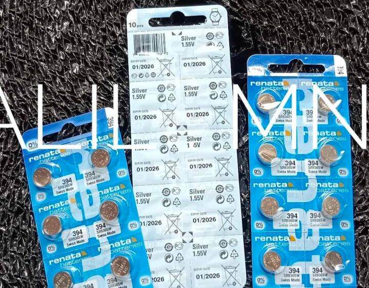 Renata SR936SW Silver Oxide Original Renata watch battery 394 SILVER ...