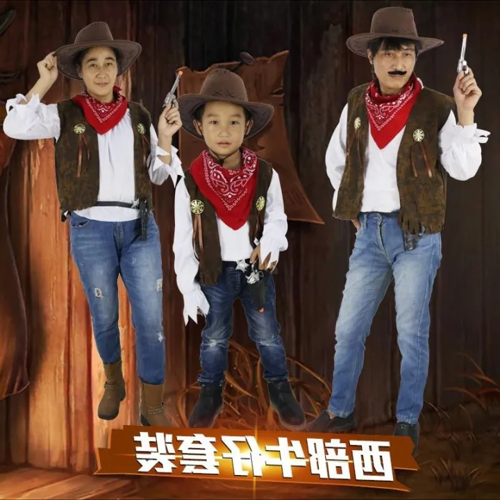 สินค้าแนะนำ COD dsgrtytrytry Kids Cowboy Cosplay Costumes Halloween Set ...