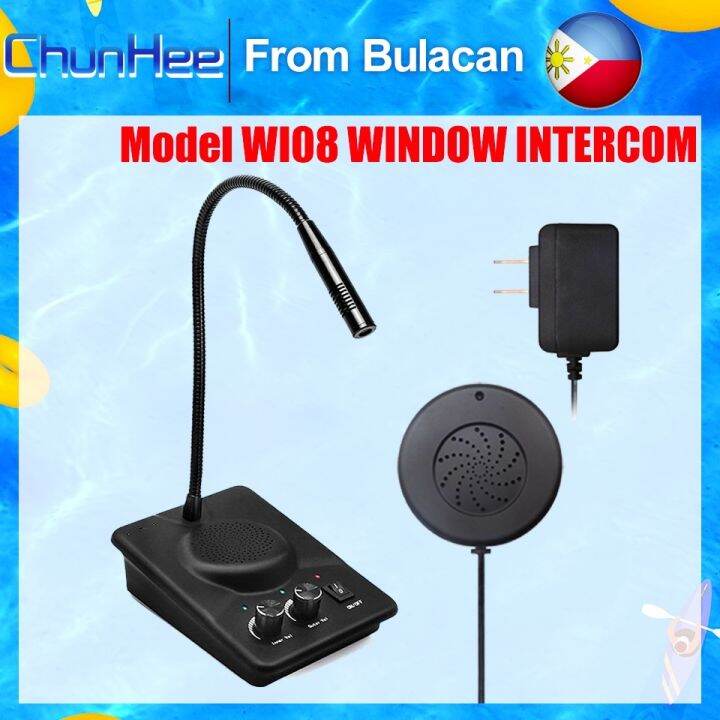 Chunhee Window Intercom Wireless Two Way Speaker Mic Microphone And ...