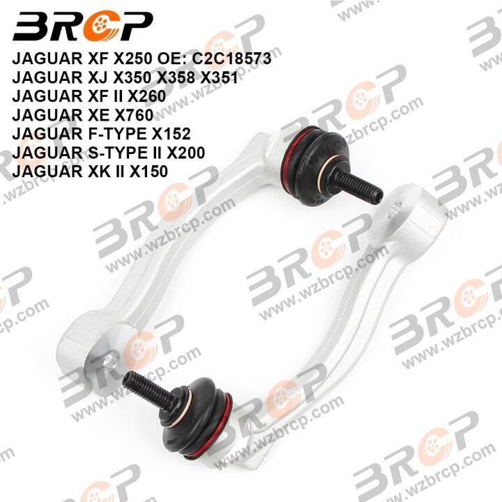 BRCP Pair Front Axle Sway Bar End Stabilizer Link Ball Joint For Jaguar XF X250 X260 XJ X351 XE ...