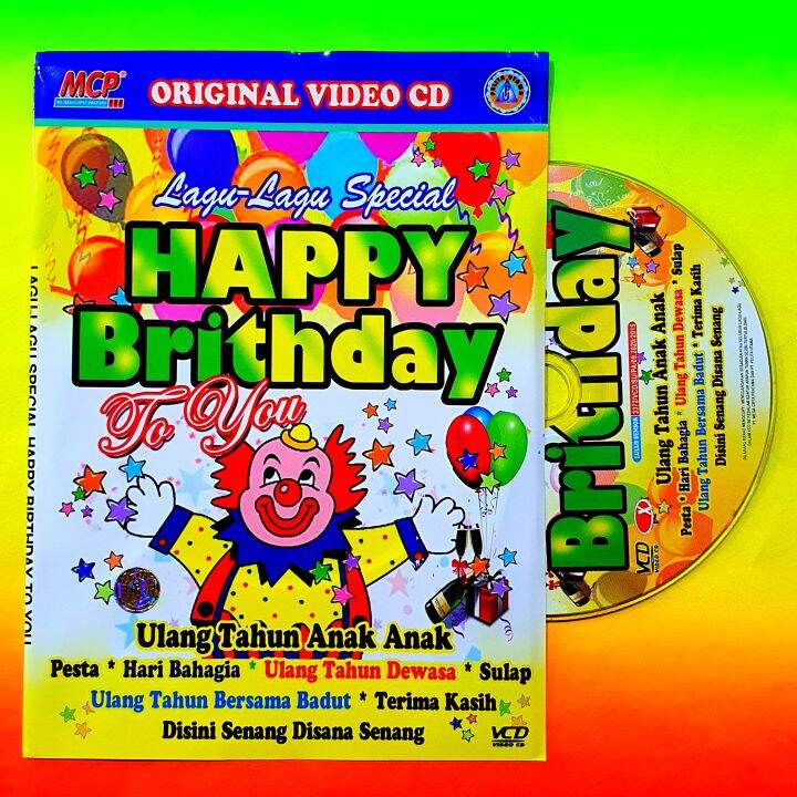 KASET ORIGINAL VCD VIDEO LAGU ULANG TAHUN ANAK ANAK - LAGU HAPOY ...