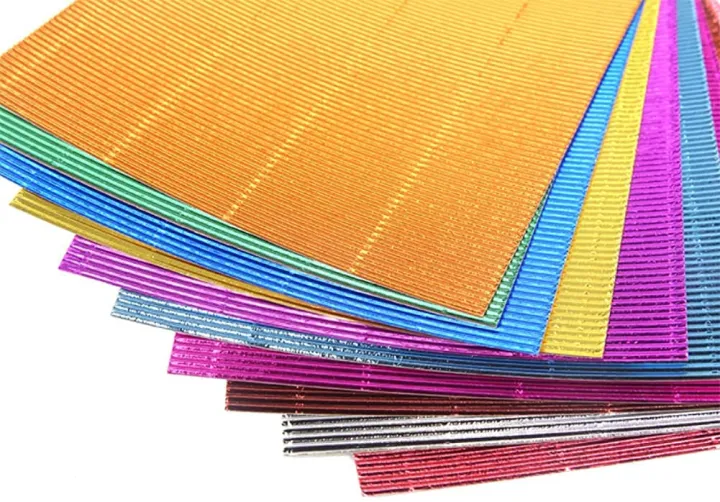 [Golden Dragon] Metallic Colored Corrugated Cardboard Paper for Crafts ...