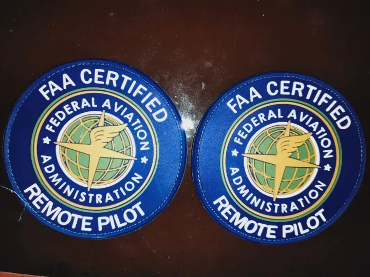 AERO SPORT emblem Patch Rubber FASI REMOTE PILOT FAA Tempelan Velcro ...