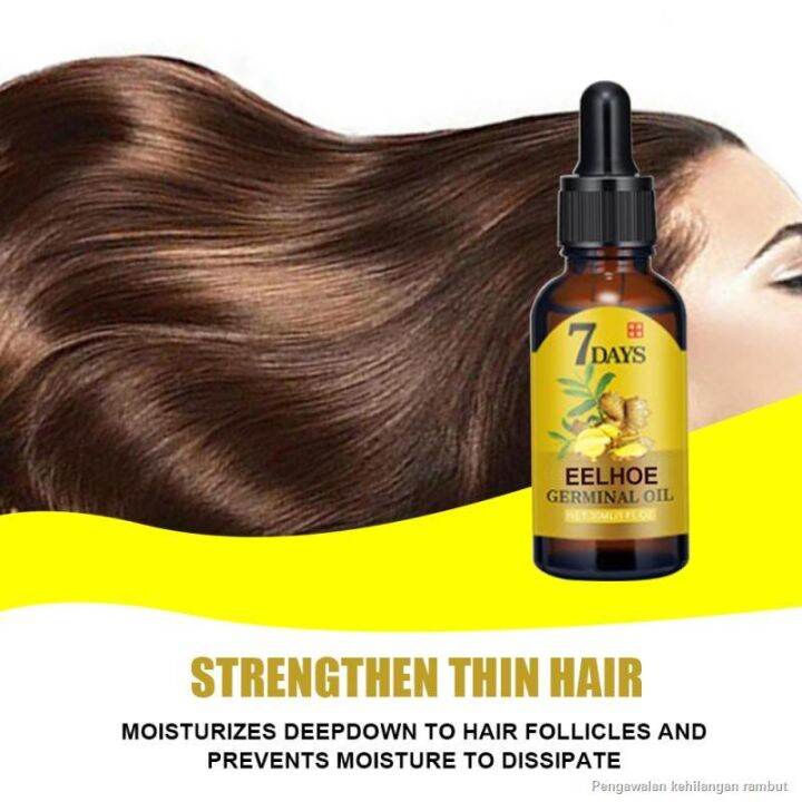 Ginger Hair Growth Oil Germinal Hair Growth Serum Anti Hair Loss 40ml