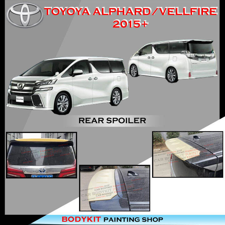 TOYOTA ALPHARD AH30 /TOYOTA VELLFIRE 2015-2021 REAR SPOILER LIP ATAP ...