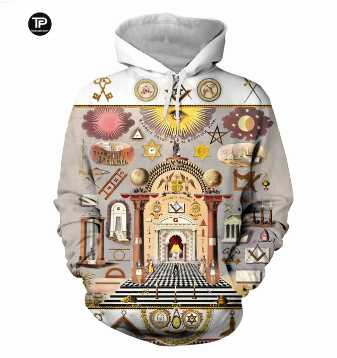 2023 Vintage Masonic poster - Masonic chart of the Scottish rite ...