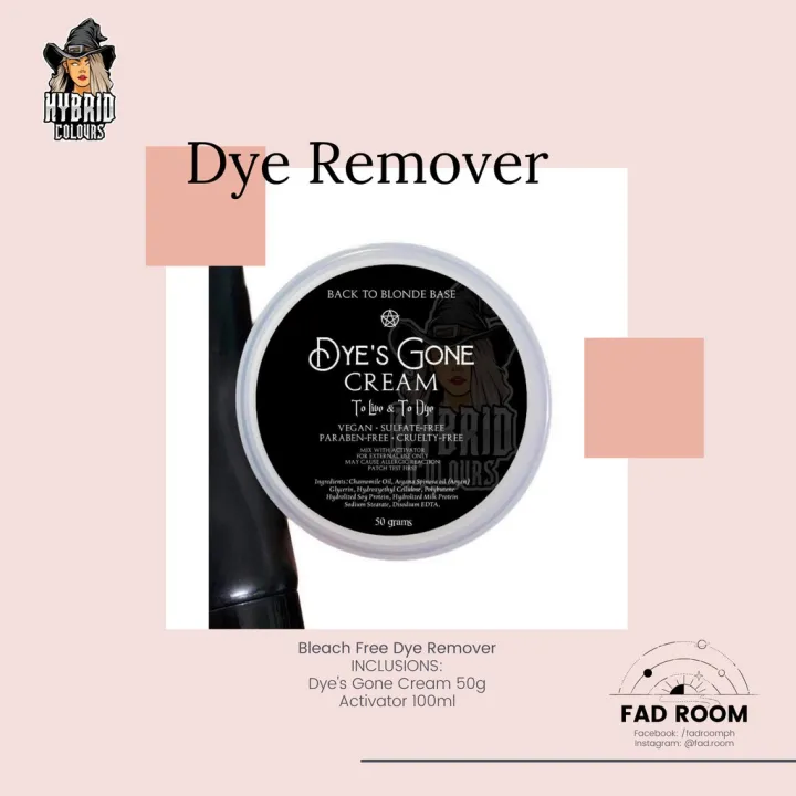 (IN STOCK)🔥🔥ON HAND | Dye's Gone Cream - Dye Remover by Hybrid Colours ...