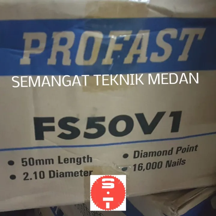 FS50V1 PAKU TEMBAK ANGIN PALLET KAYU ULIR NAILER 50mm 50 mm PROFAST | Lazada Indonesia