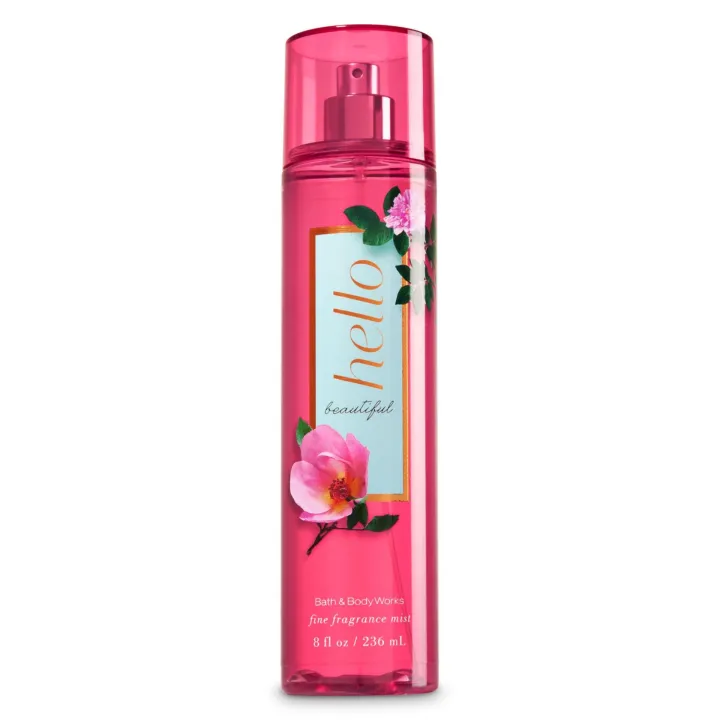Bath and Body Works Signature Collection Hello Beautiful Fine Fragrance Mist 8 fl oz / 236 mL ...