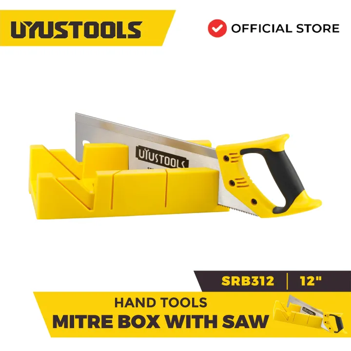 UYUSTOOLS SRB312/SRB314 12 Inch and 14 Inch MITRE BOX WITH SAW Multi ...