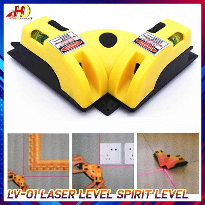 (VARIATION) PR03 Multi-Purpose Laser Spirit Level with Measure Tape ...