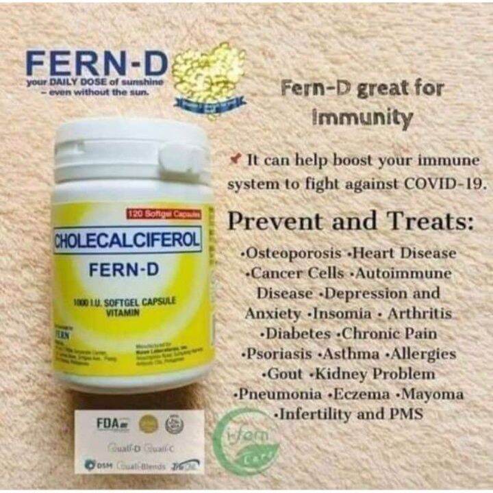 Cholecalciferol Fern-d (120 Softgel) Vitamin | Lazada PH