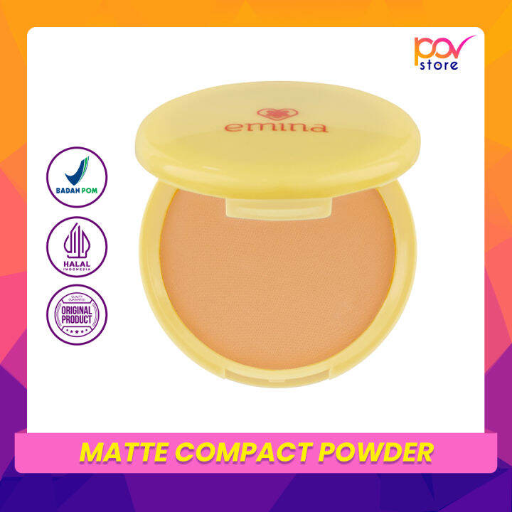 Emina Daily Matte Compact Powder 11gr - Bedak Padat POV Store | Lazada ...