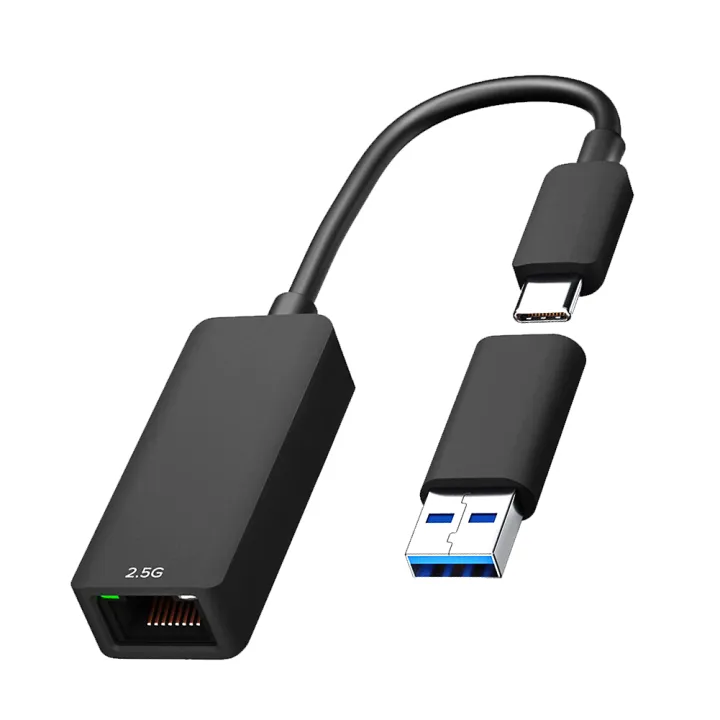 PC 2 In 1 USB3.0/Type-C เป็น Gigabit Ethernet Adapter 2500Mbps ตัวแปลง ...