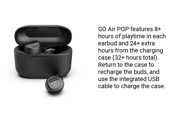 JLab GO Air POP True Wireless Earbuds - Rack85