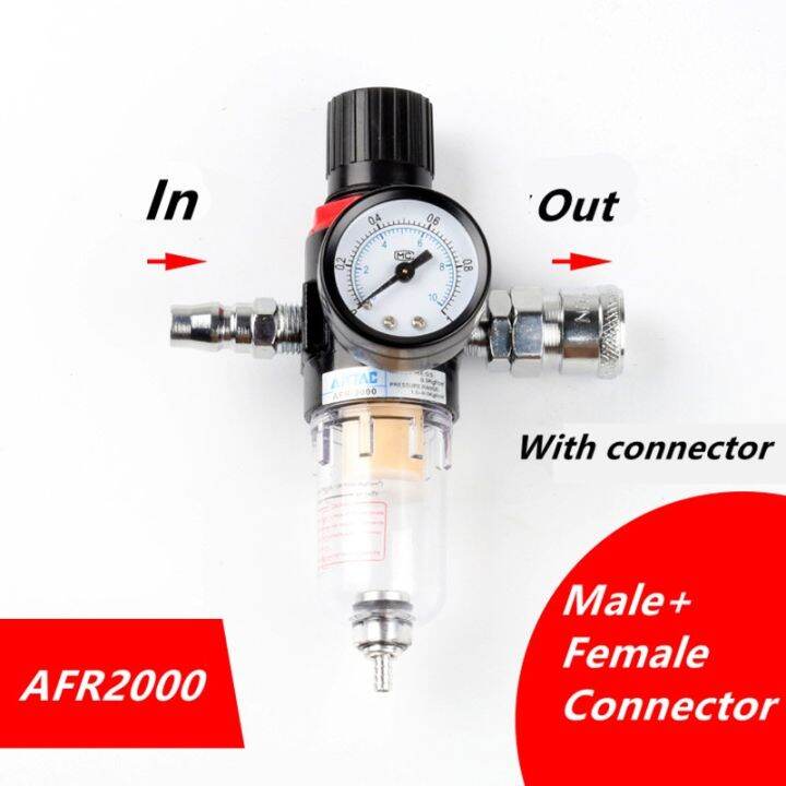 New AFR-2000 Pneumatic Filter Air Treatment Unit Pressure Regulator Compressor Reducing Valve ...