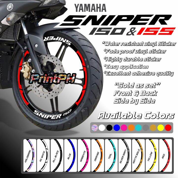 Yamaha Sniper 150&155 Mag Decals Sticker Front & Back Side by Side ...