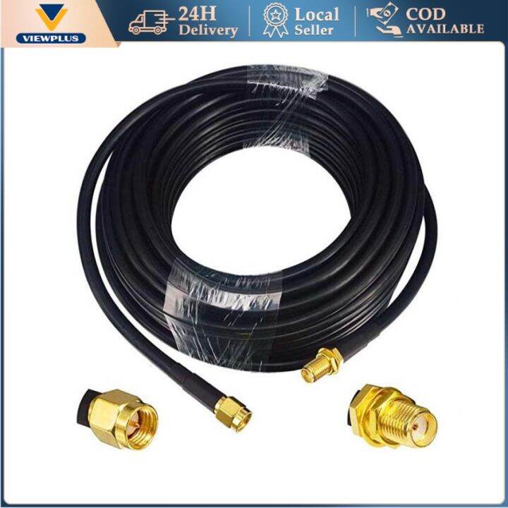 RG58 Coaxial Cable RG-58 RG58U Coax Pigtail Wire Cables 10M Meters 4G ...