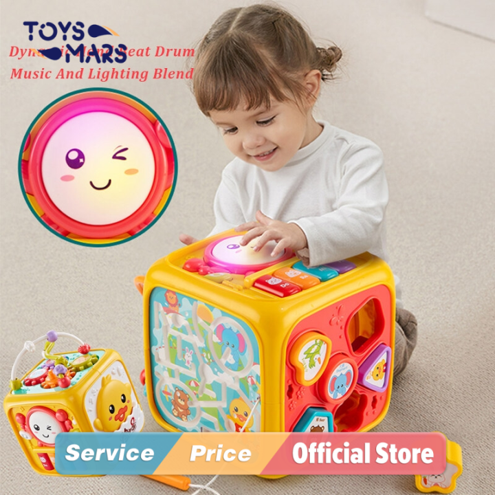 Toysmars 6 in 1 Activity Cube toys baby interactive cube early learning ...