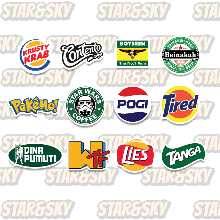 Parody Logo Stickers / Decals | Spoof designs | Waterproof Vinyl ...