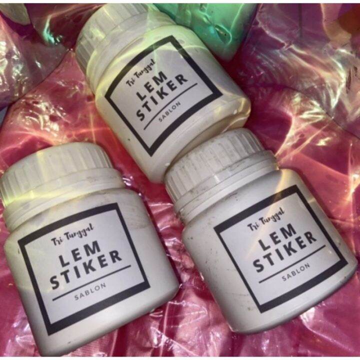 Lem Stiker / Meja 500gr Premium Sablon Kertas Paper Kuat Plastik ...