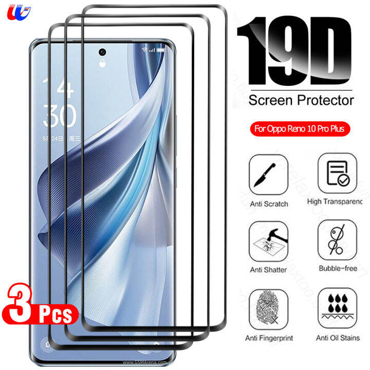 SGP Hybrid 3-1PCS 3D Curved Glass for Oppo Reno 10 Pro Plus 10 pro+5G ...
