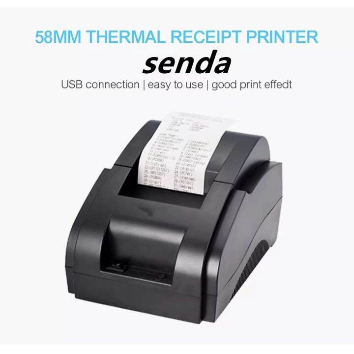 SENDA XP-58IIH Xprinter 58mm Thermal Cash Receipt POS Mini Printer with USB Cord⚘ | Lazada PH