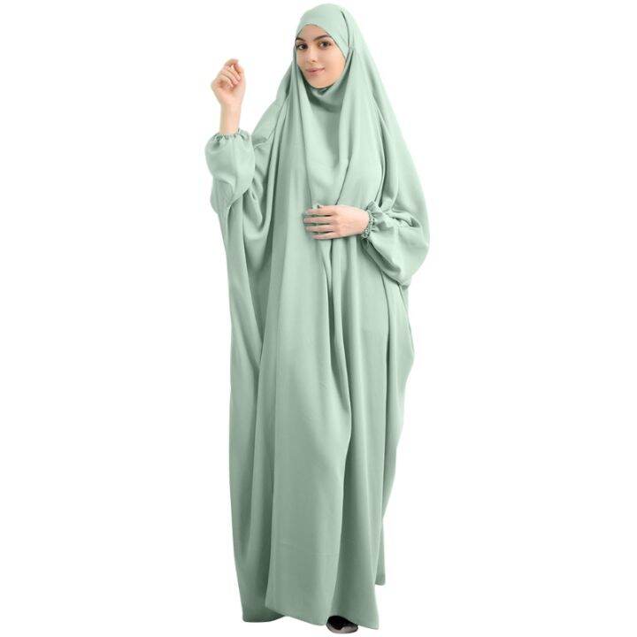 【new Arrival】 Women Muslim One Piece Prayer Dress Full Cover Hooded