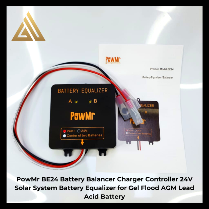 🇵🇭 PowMr BE24 Battery Balancer Charger Controller 24V Solar System ...