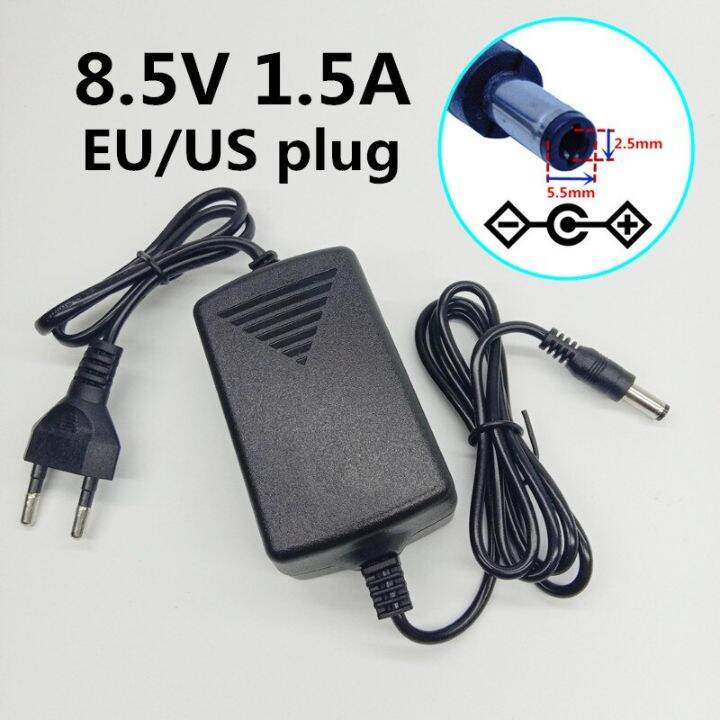 EU US Plug AC 100-240V to DC 8.5V 1.5A 1500mA Switching 8.5 Volt Power ...
