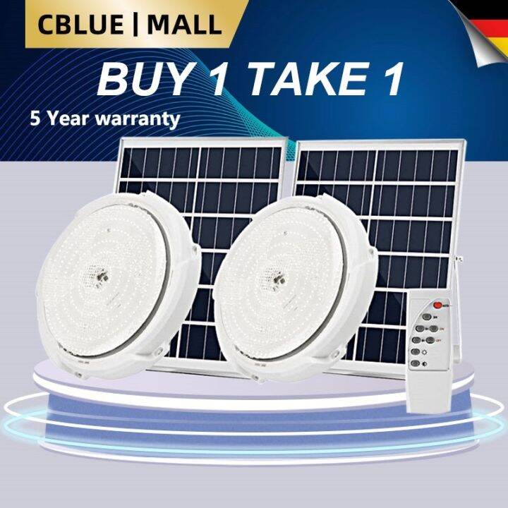 CBLUE 5 Year Warranty Solar Light LED Indoor Ceiling Chandelier Remote ...