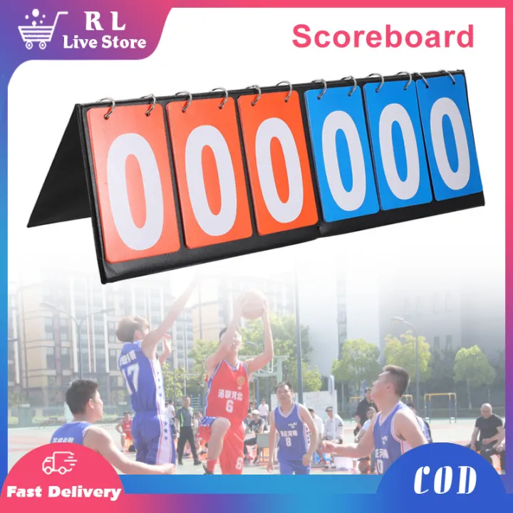Large Scoreboard 6 Digital Score Keeper Multi Sports Score Flip ...