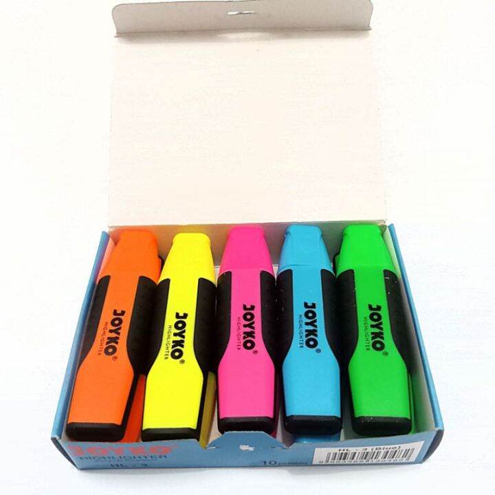 HIGHLIGHTER / STABILO JOYKO 5 WARNA 1 PAK ISI 10 PCS | Lazada Indonesia