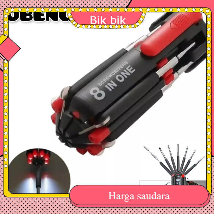 BIGMOM - Obeng Senter Set 8in1 Multifungsi / Screwdrivers Travel ...