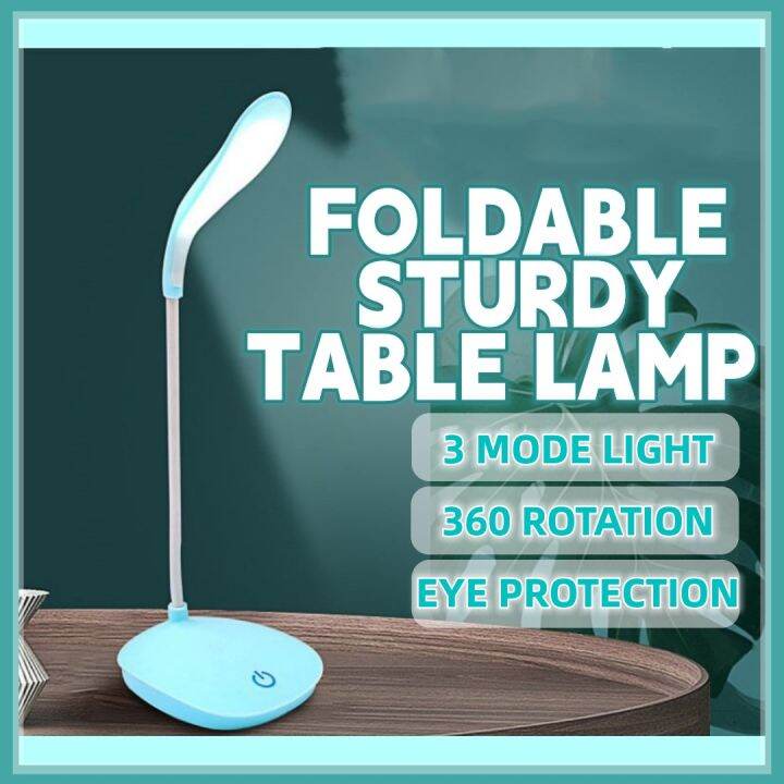 (Touch Sensor) LED Desk Table Lamp Dimming 3 Modes USB Plug In Study ...