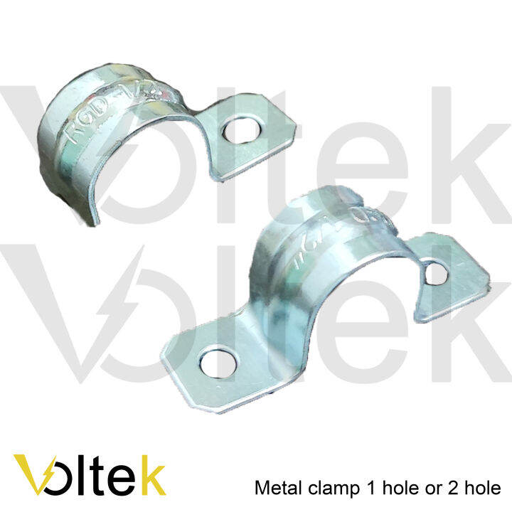 Conduit clamp GI clamp IMC / Metal Clamp size 1/2, 3/4 and 1 inch - 1 hole or 2 hole clamp only ...