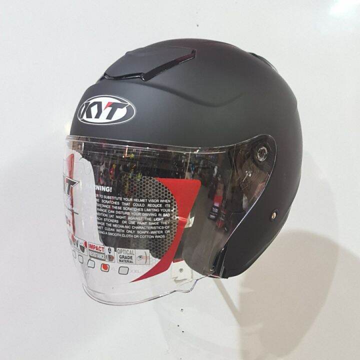 KYT KYOTO HITAM DOP Helm KYT Kyoto Solid (PAKING HEMAT 2KG) | Lazada ...