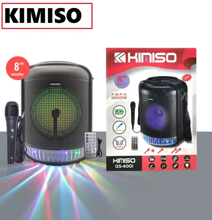 ZHH.store KIMISO 8inch Portable Bluetooth Karaoke Party Speaker With ...