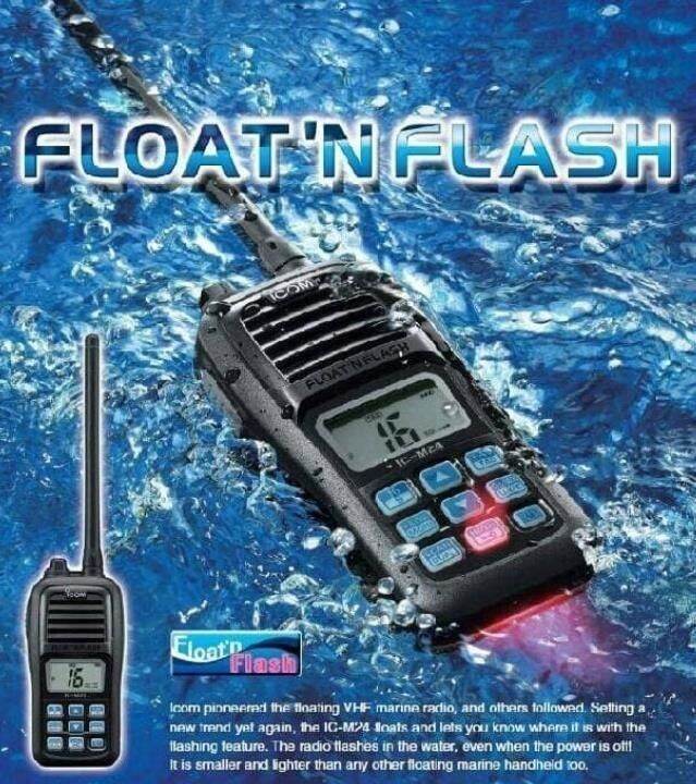 Handy Talkie M24 radio ICOM IC-M24 M 24 VHF Marine Waterproof HT M24 | Lazada Indonesia